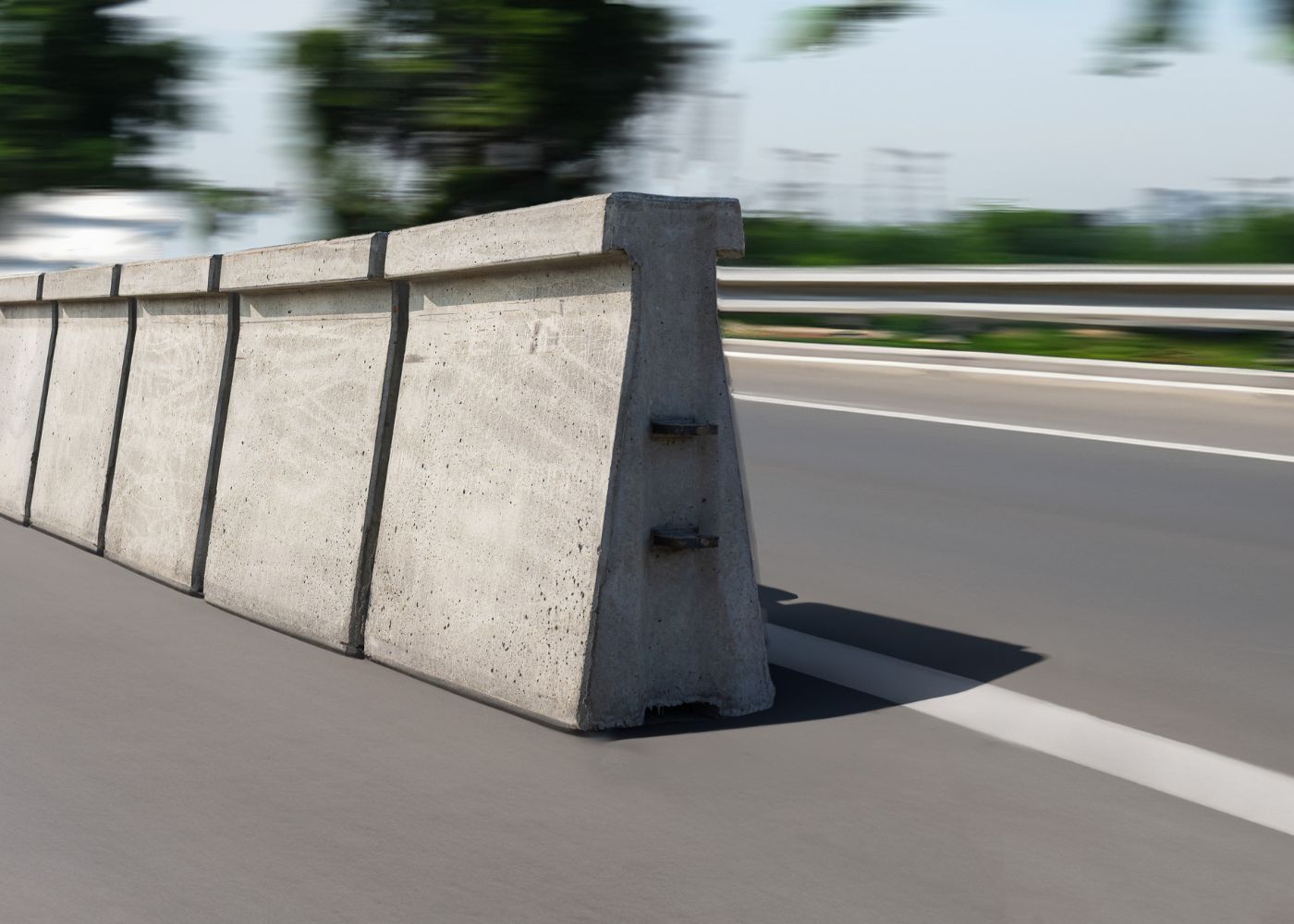 Roadside Concrete Barrier Road Barrier — Concrete Industrial